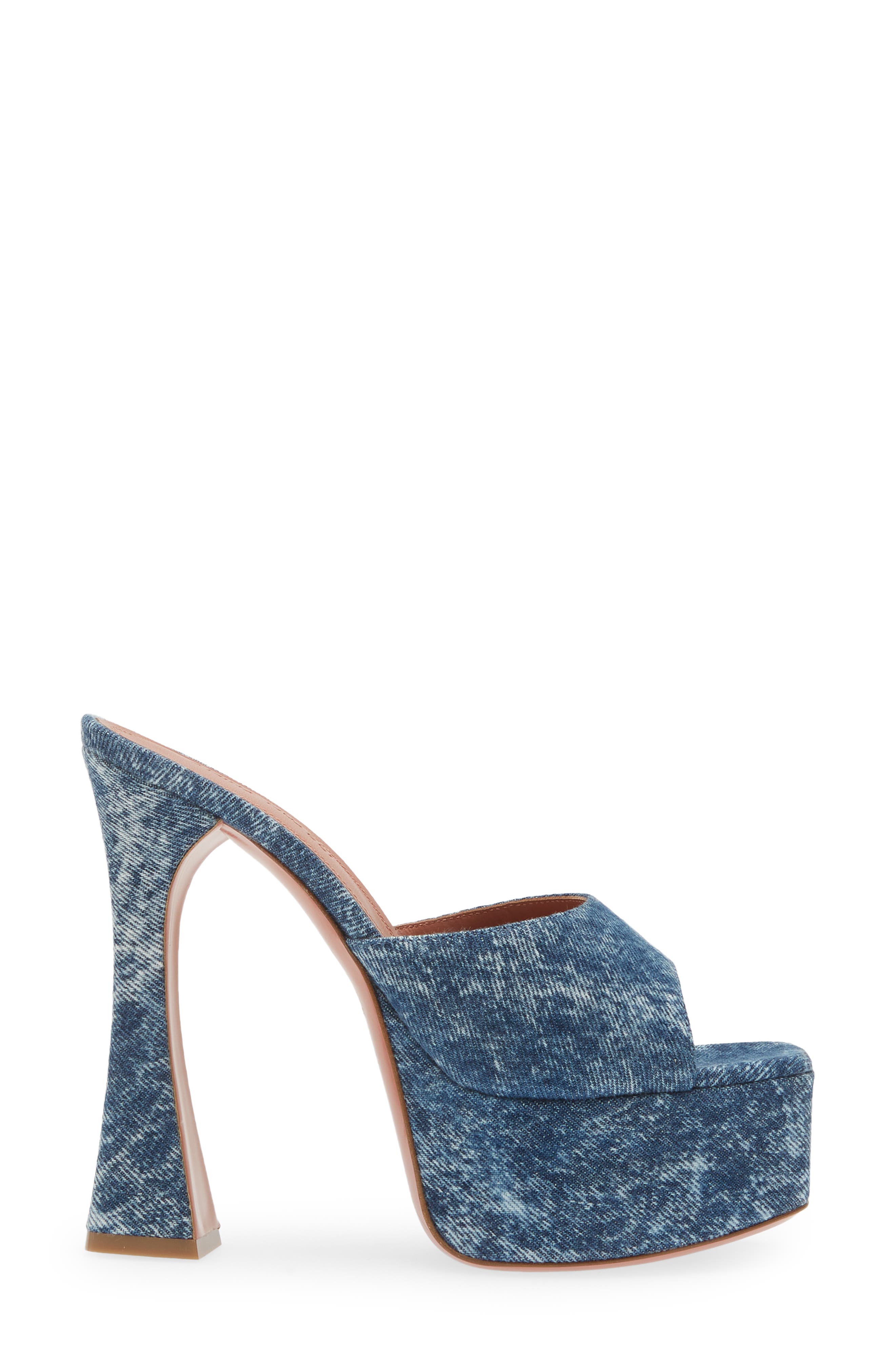 Amina Muaddi Dalida Denim Platform Sandal (Women) | Nordstromrack