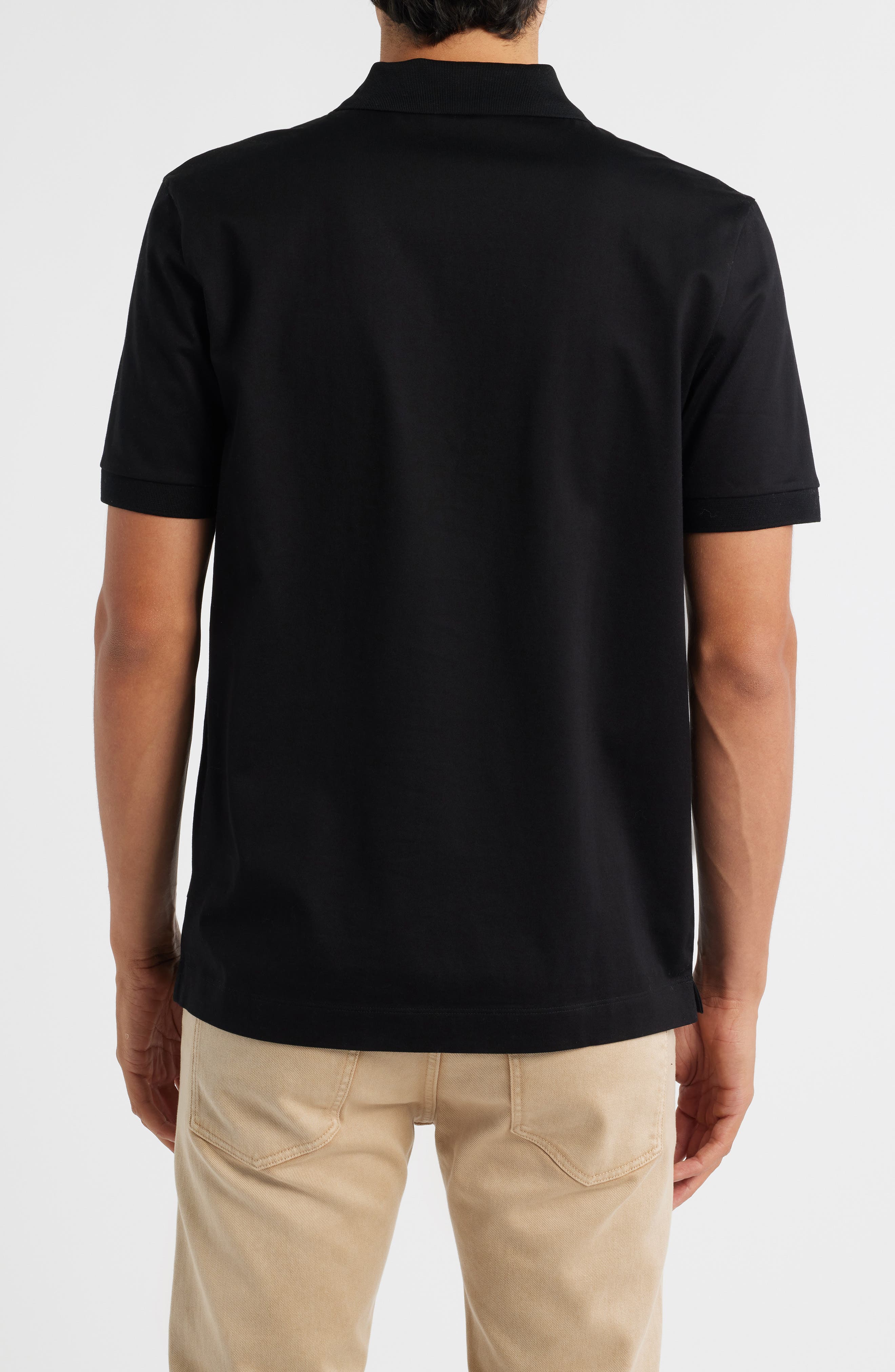 BOSS Paras Quarter Zip Cotton Polo | Nordstromrack
