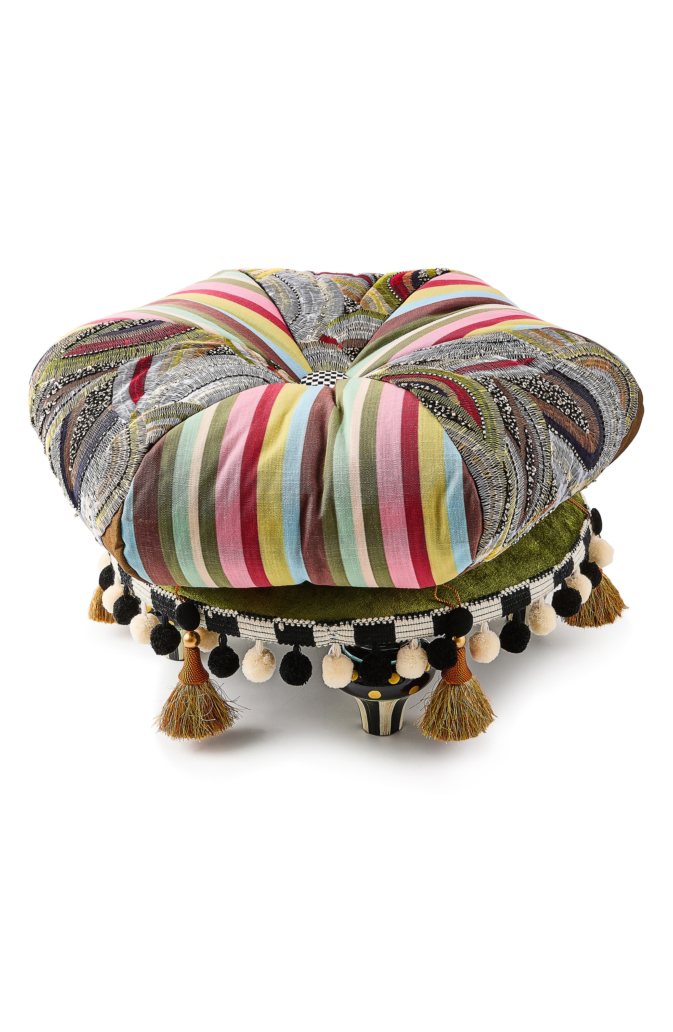 MACKENZIE CHILDS Birdsong Footstool | Nordstrom