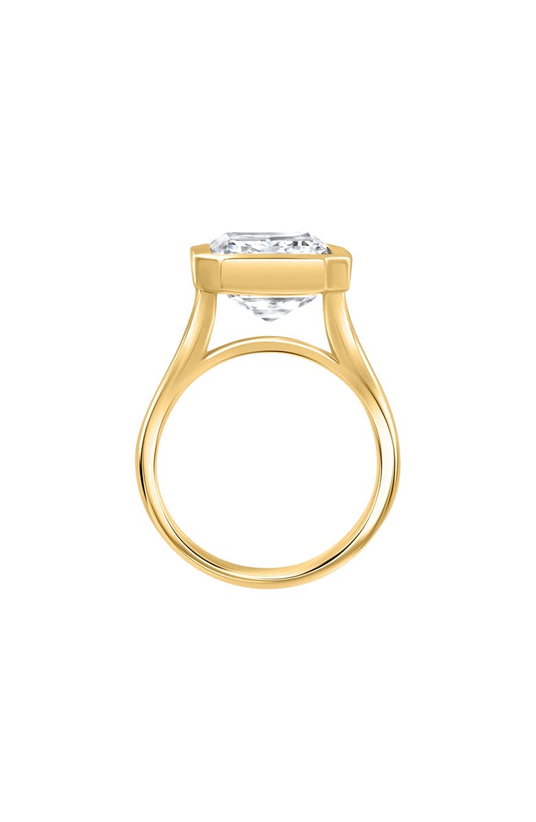 Bliss Diamond Certified 9.82Ct Emerald Cut Diamond Bezel Engagement ...