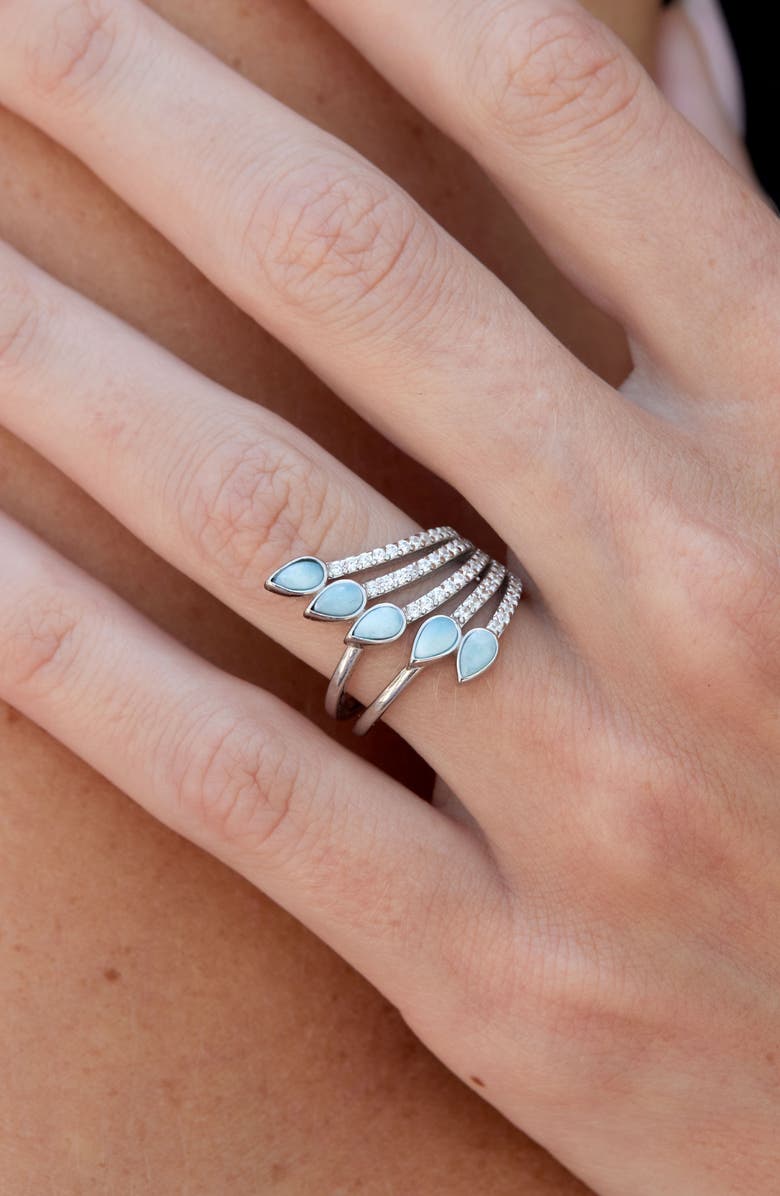 SAVVY CIE JEWELS Larimar Ring | Nordstromrack