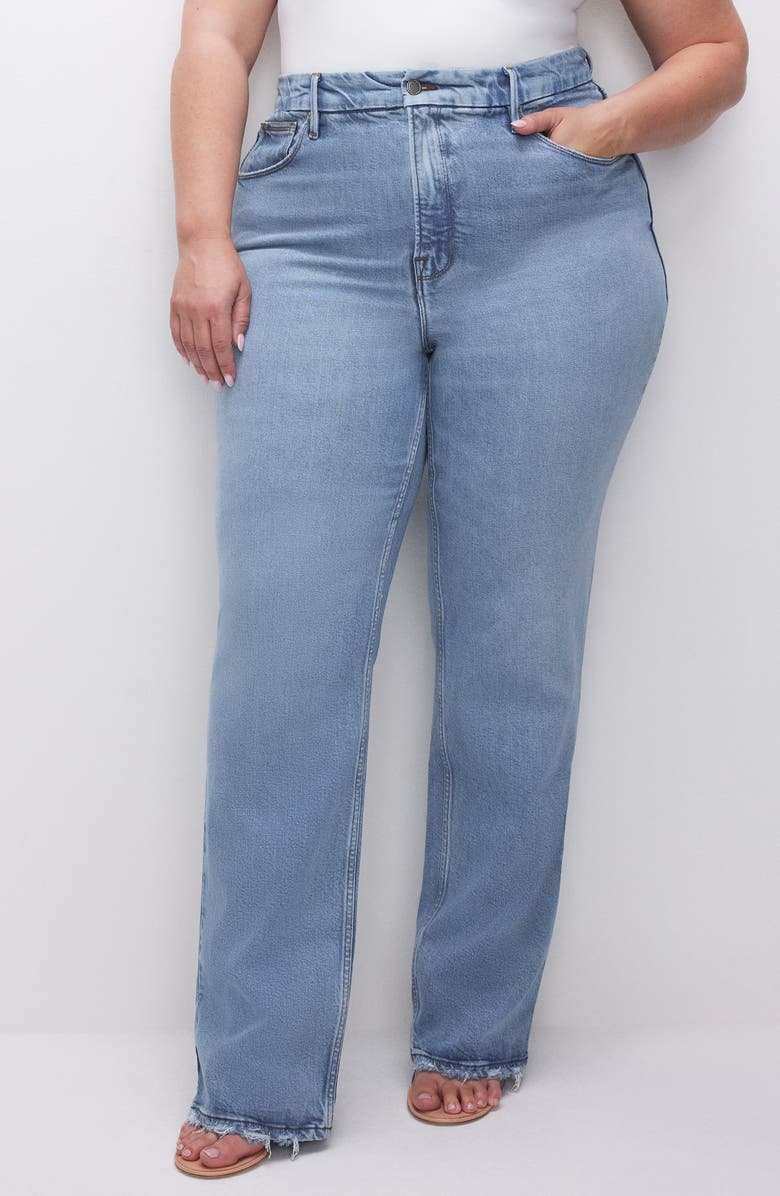Good American Good Icon Straight Leg Jeans | Nordstromrack