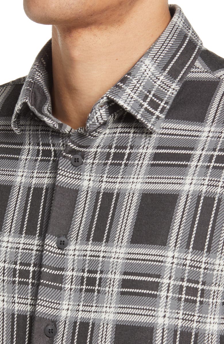 Stone Rose Plaid Dip Dye Knit Button-Up Shirt | Nordstromrack