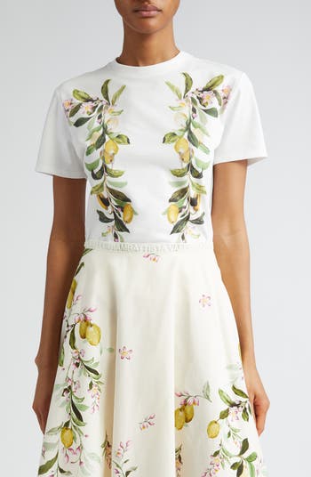 Giambattista Valli Lemon Tree Cotton Graphic T-Shirt | Nordstrom