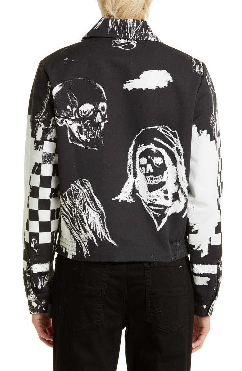 AMIRI x Wes Lang Sketch Print Wool Blend Utility Jacket | Nordstrom