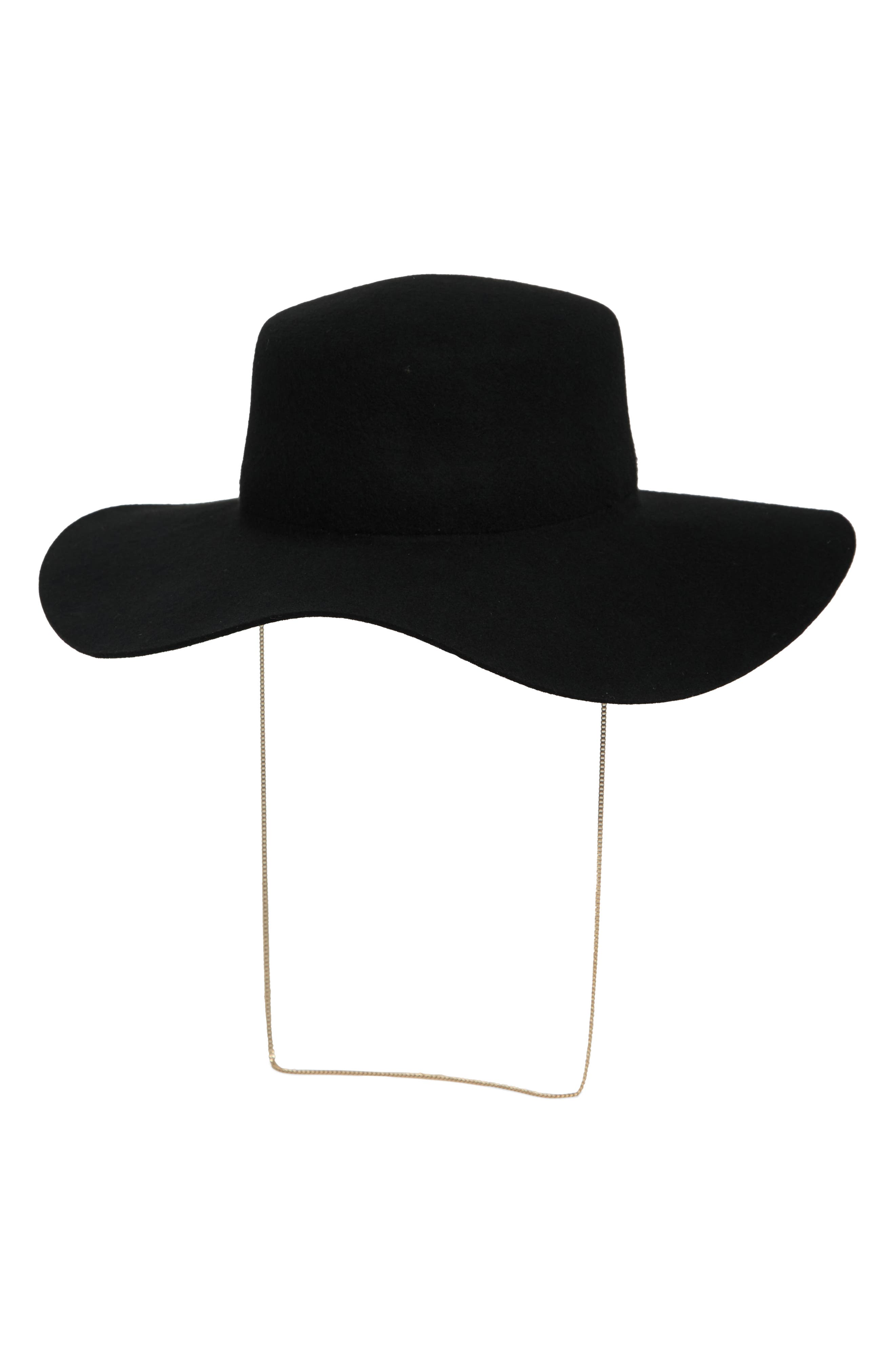 AllSaints Toggle Chain Wool Bolero Hat | Nordstromrack