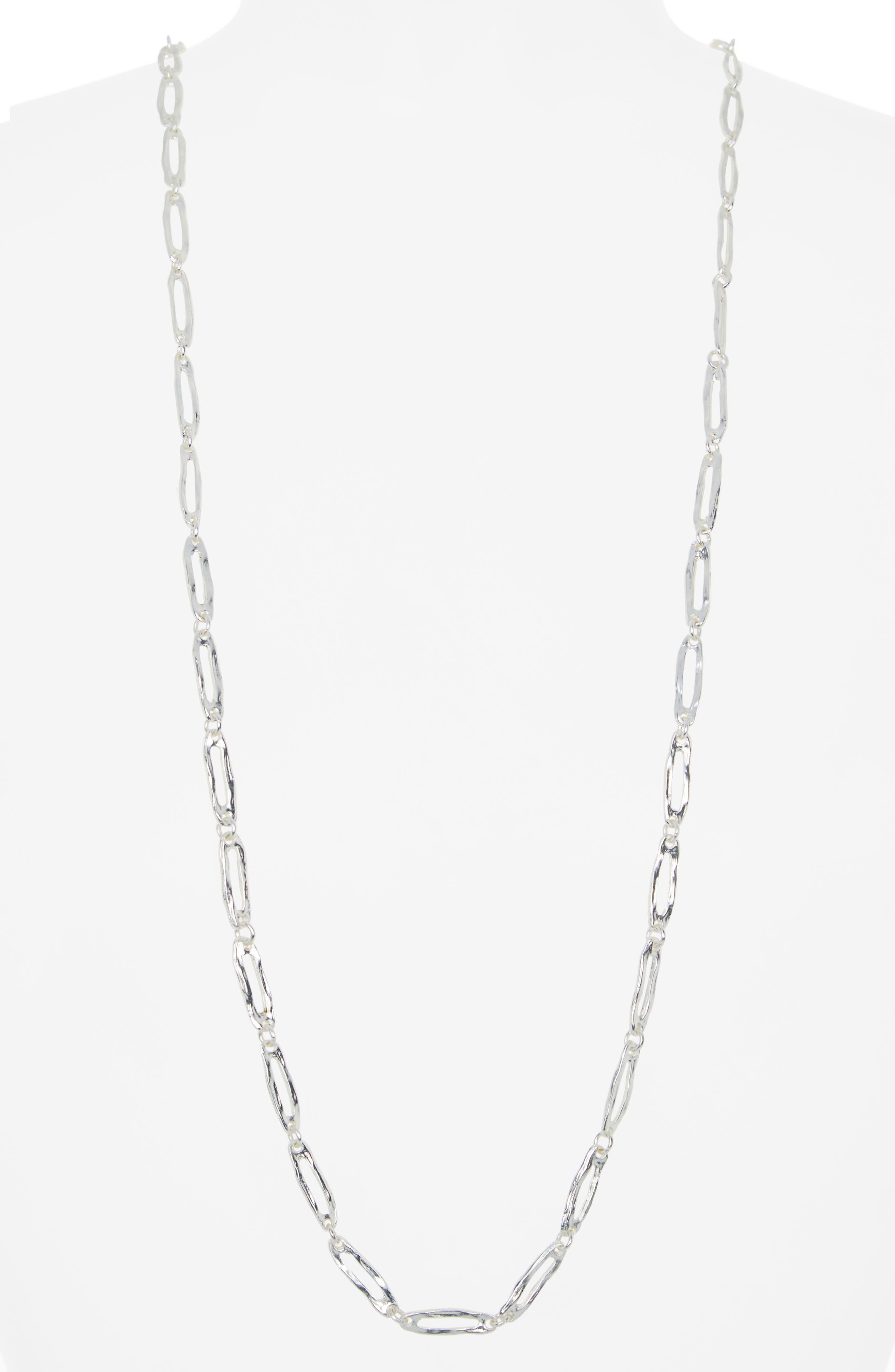 Karine Sultan Hammered Oval Link Necklace | Nordstromrack