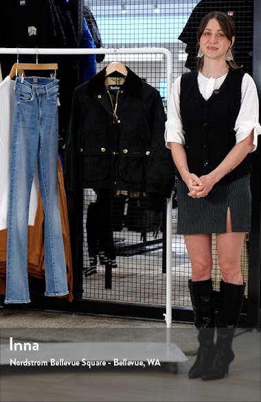 Barbour Beadnell Crop Waxed Cotton Jacket | Nordstrom