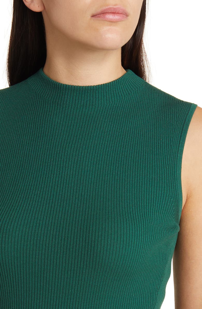 BOSS Feskies Rib Funnel Neck Sleeveless Sweater | Nordstrom