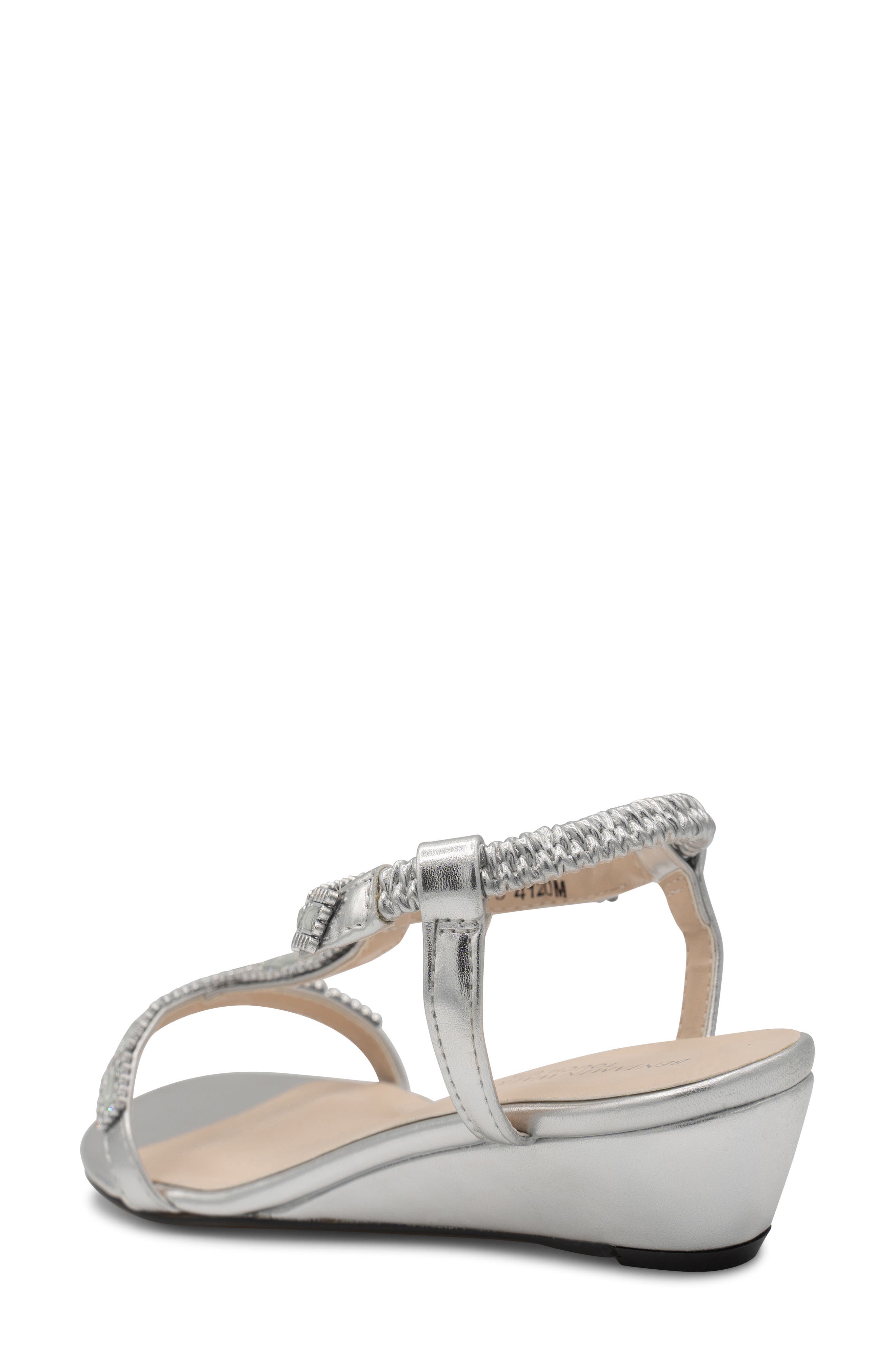 Touch Ups Jazz Shimmer Rhinestone Wedge Sandal (Women) | Nordstromrack