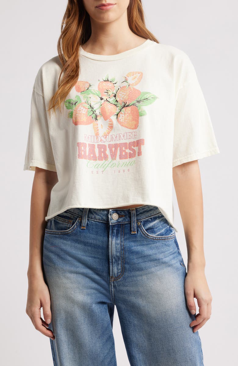 Vinyl Icons Strawberry Harvest Crop Cotton Graphic T-Shirt | Nordstromrack