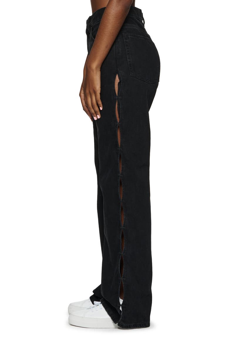 PURPLE BRAND Cutout Wide Leg Jeans | Nordstromrack