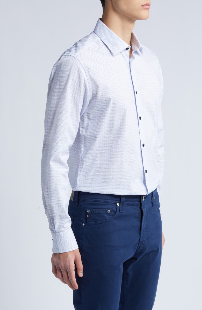 Scott Barber Dobby Micropattern Textured Button-Up Shirt | Nordstromrack