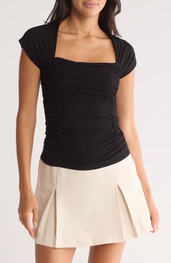 Elodie Square Neck Ruched Top | Nordstromrack