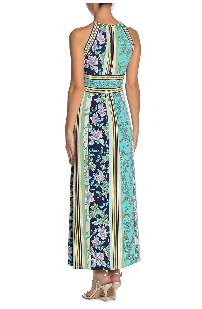 London Times Patterned Keyhole Front Maxi Dress | Nordstromrack