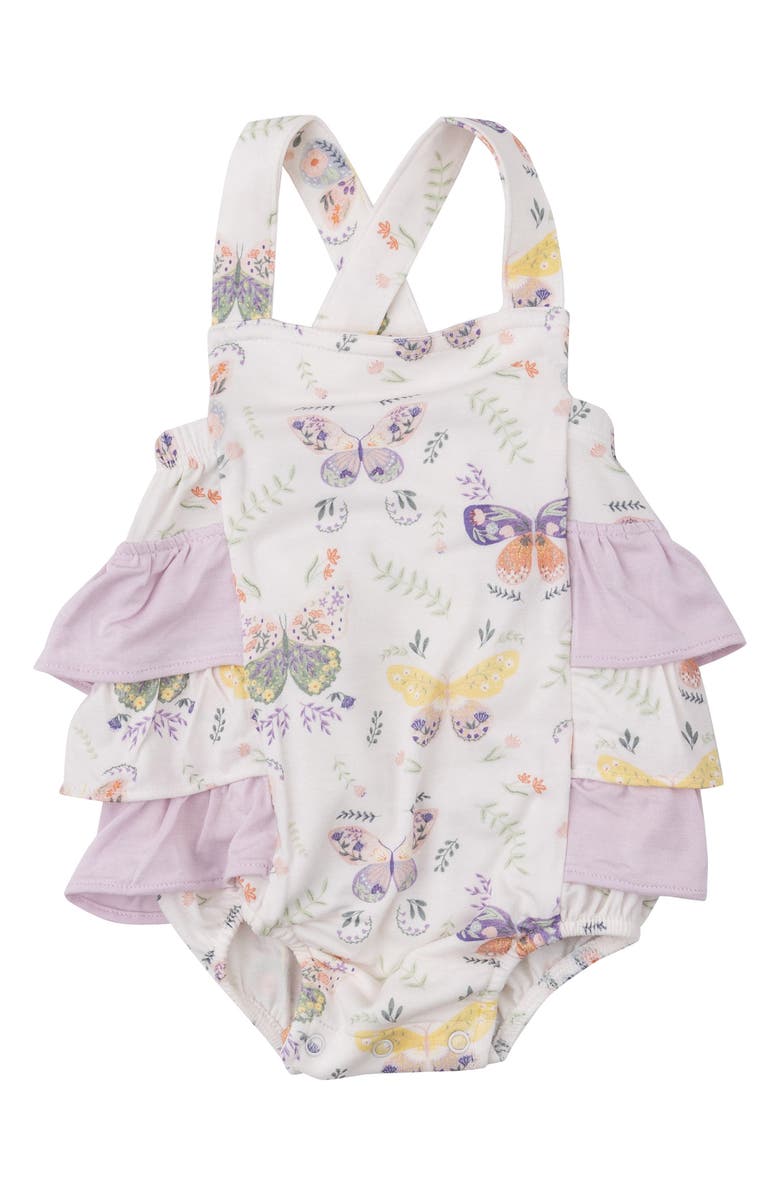 Angel Dear Botany Butterflies Ruffle Bodysuit | Nordstromrack