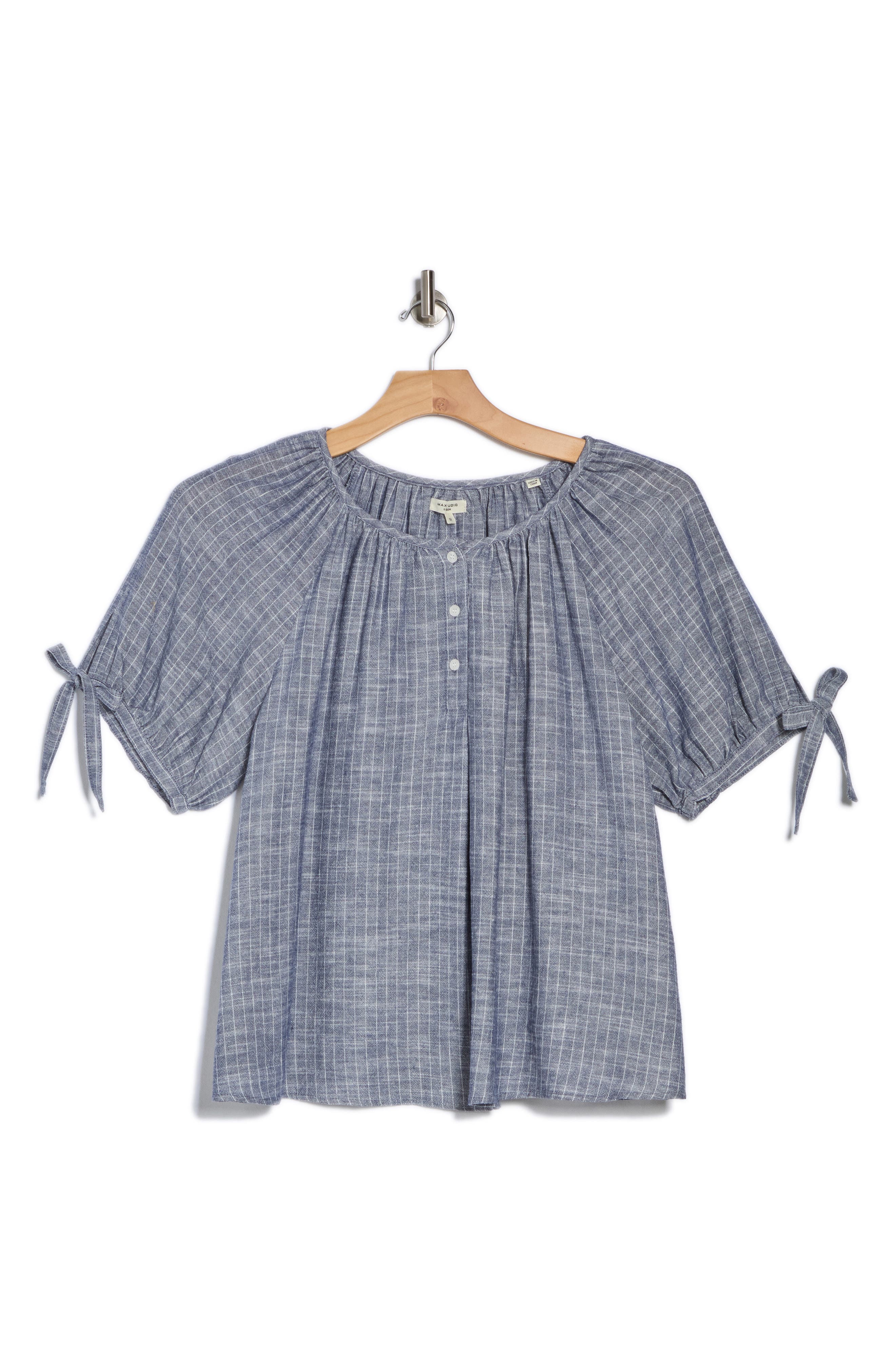 MAX STUDIO Tie Sleeve Shirt | Nordstromrack