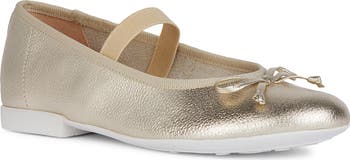Geox Kids' Plié Metallic Ballet Flat | Nordstrom