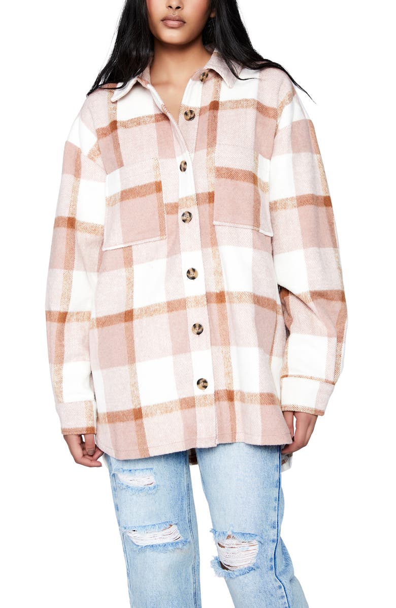 Bardot Talia Plaid Shacket | Nordstrom