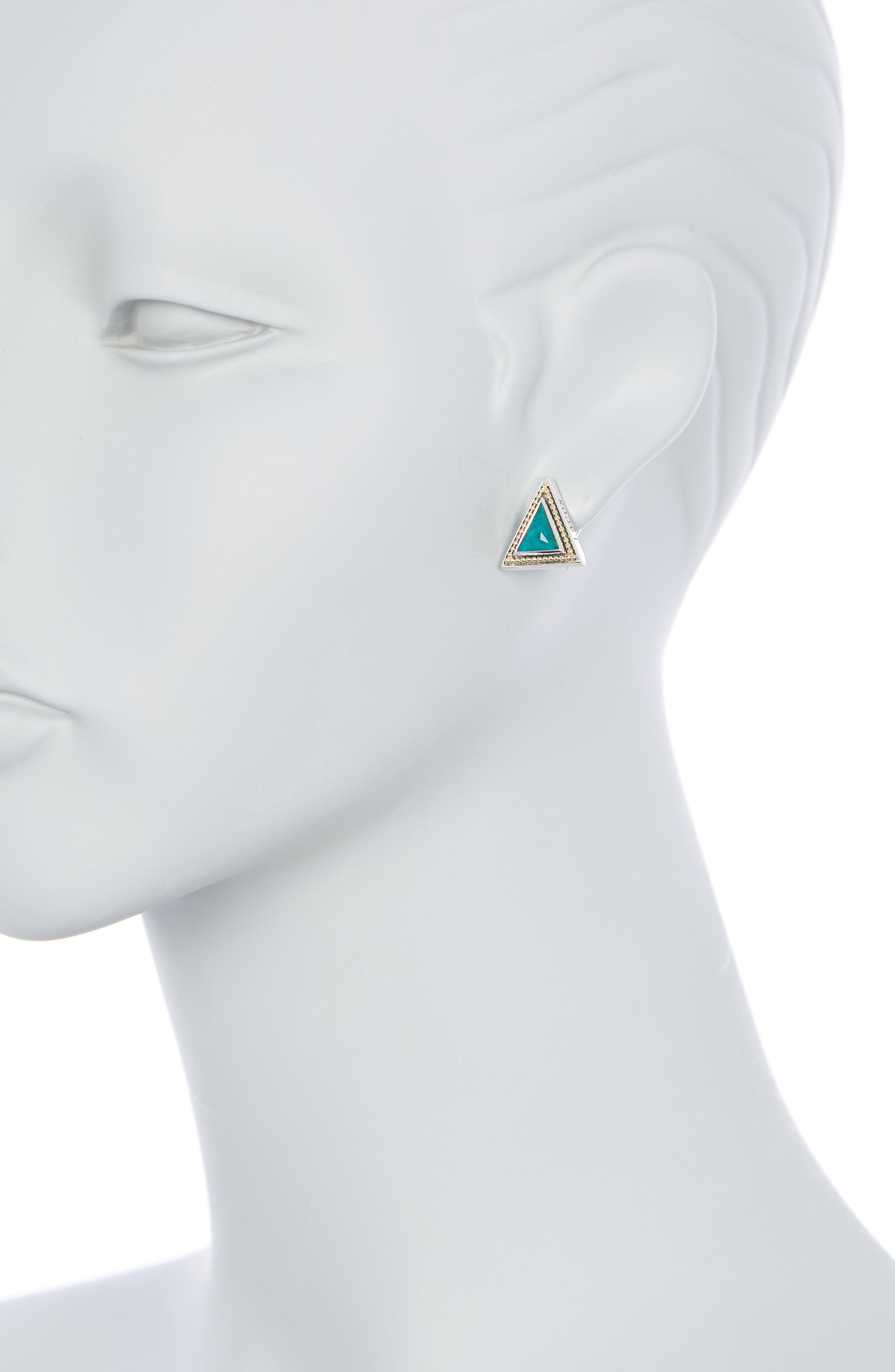 LAGOS Sterling Silver & 18K Yellow Gold Treasure Chest Chrysocolla ...