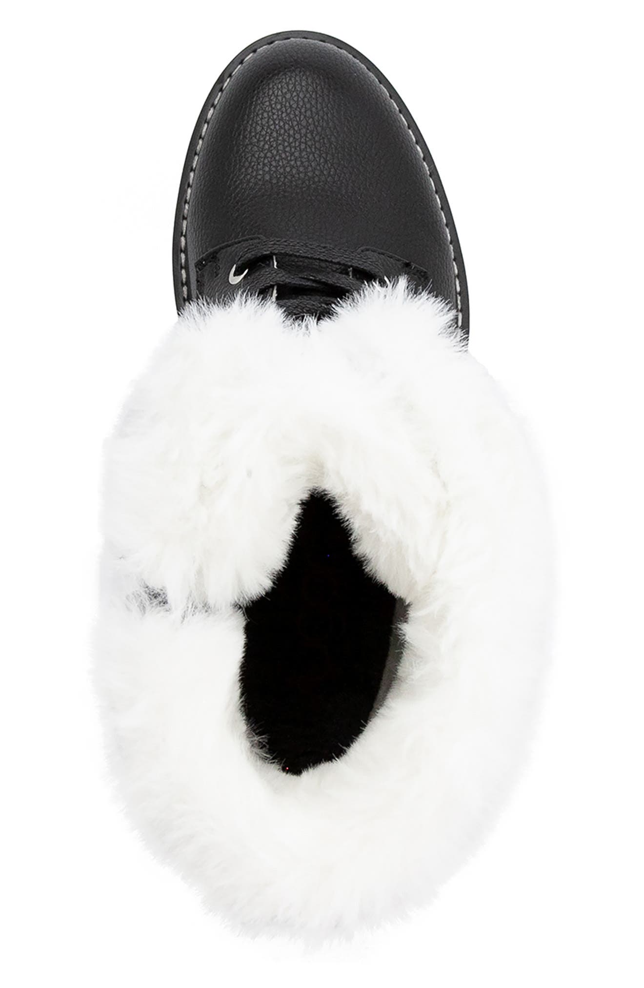 Sugar Faux Fur Collar Lug Sole Combat Boot (Women) | Nordstromrack