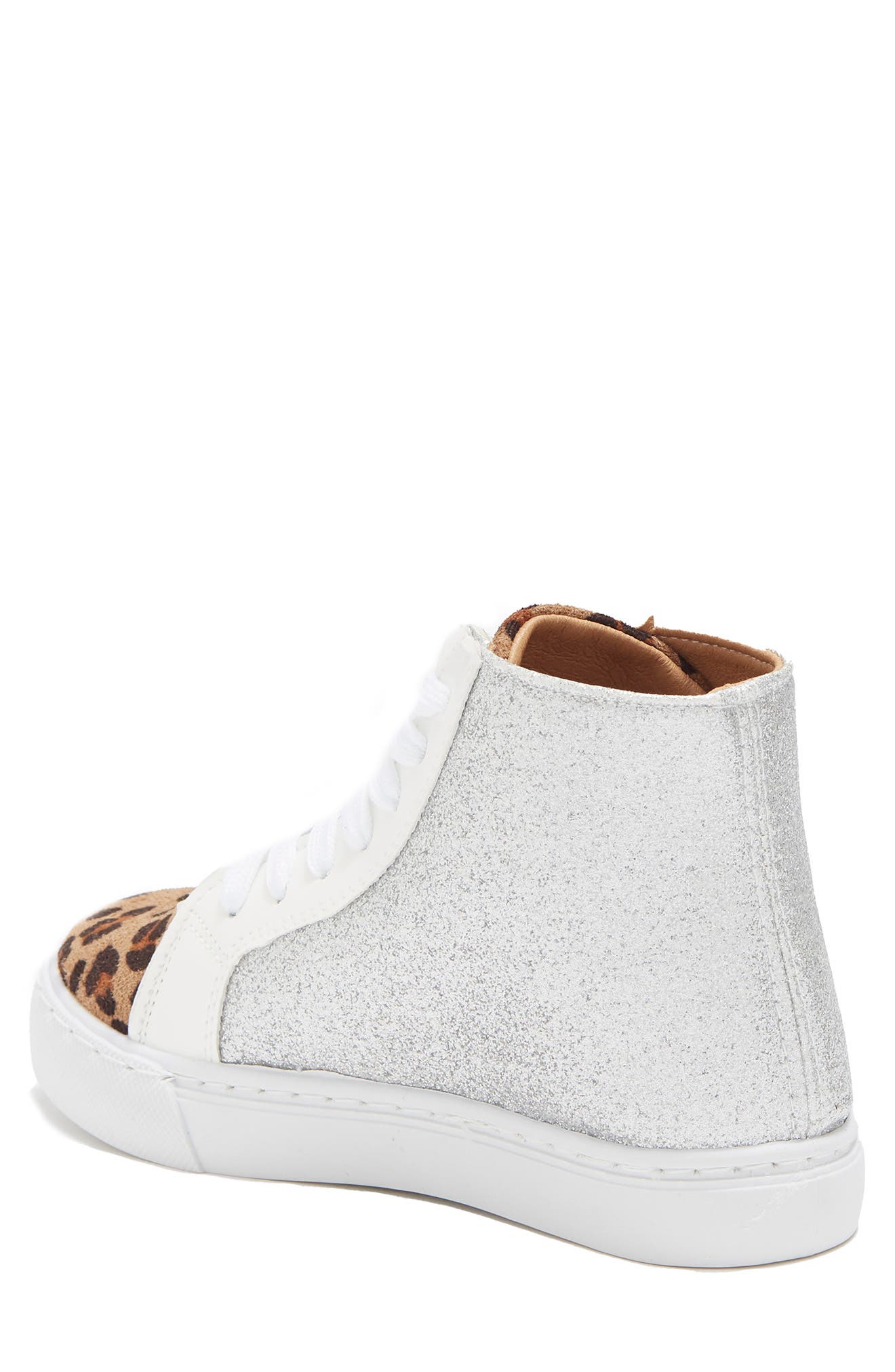 OLIVIA MILLER OMG Leopard Print Glitter High Top Sneaker | Nordstromrack