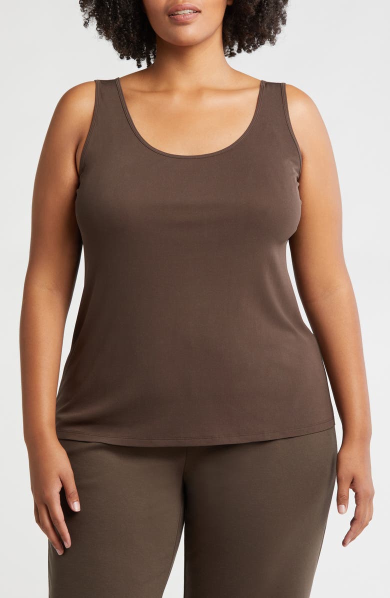 Eileen Fisher Scoop Neck Silk Tank | Nordstrom