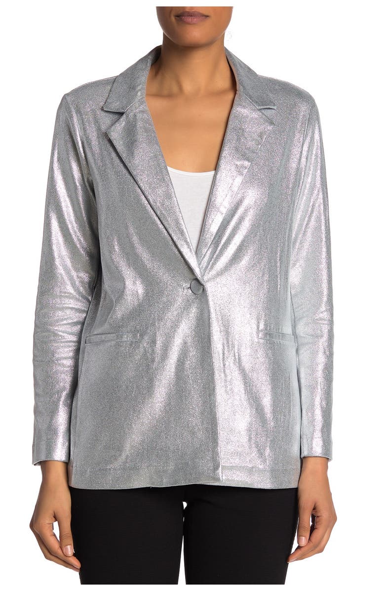 Nanette Lepore Metallic Knit Blazer | Nordstromrack