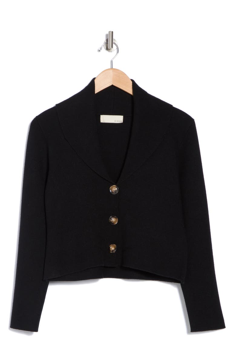 BY DESIGN Ines Knit Button Crop Cardigan | Nordstromrack
