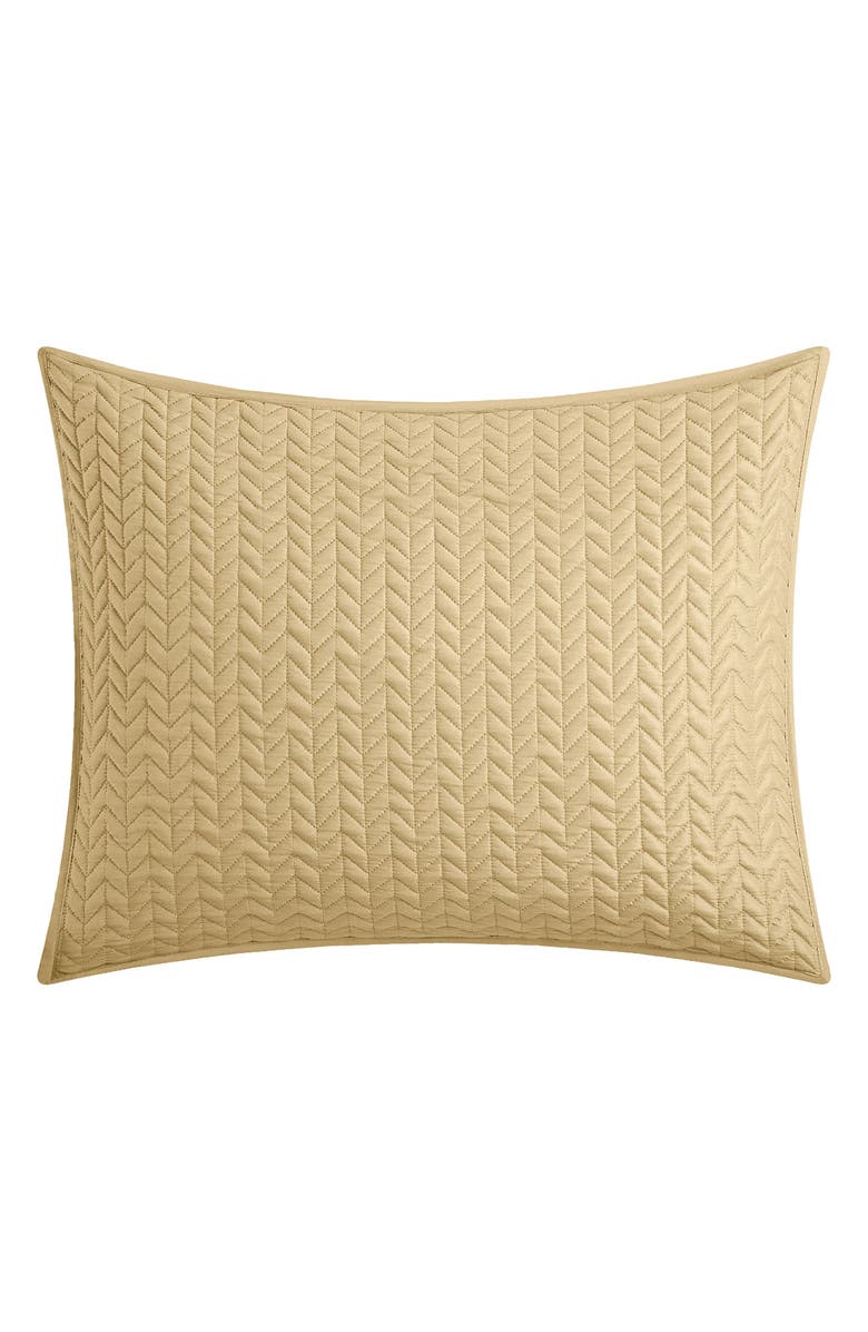 CHIC Platt Geometric Chevron Quilting Twin Quilt 2-Piece Set - Gold ...