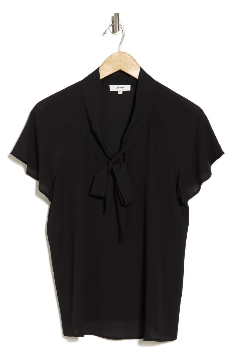 Pleione Tie Neck Chiffon Blouse | Nordstromrack