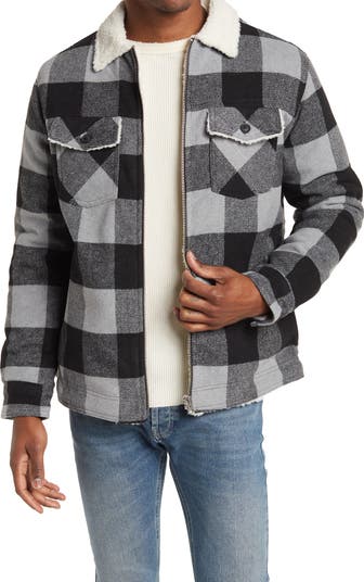 RDI Buffalo Plaid Faux Shearling Lined Shacket | Nordstromrack