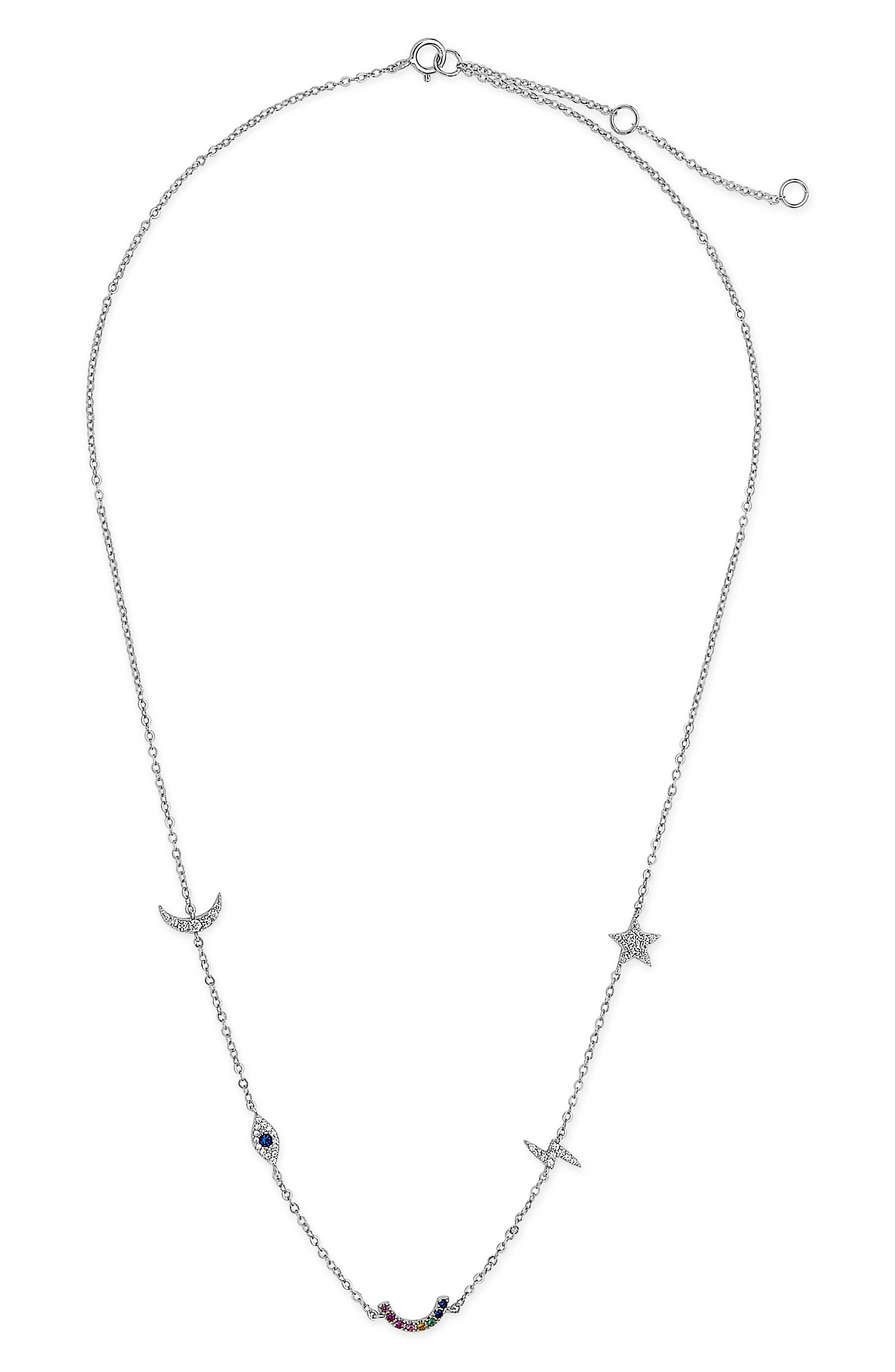 Sterling Forever Lucky Charm Station Necklace | Nordstromrack