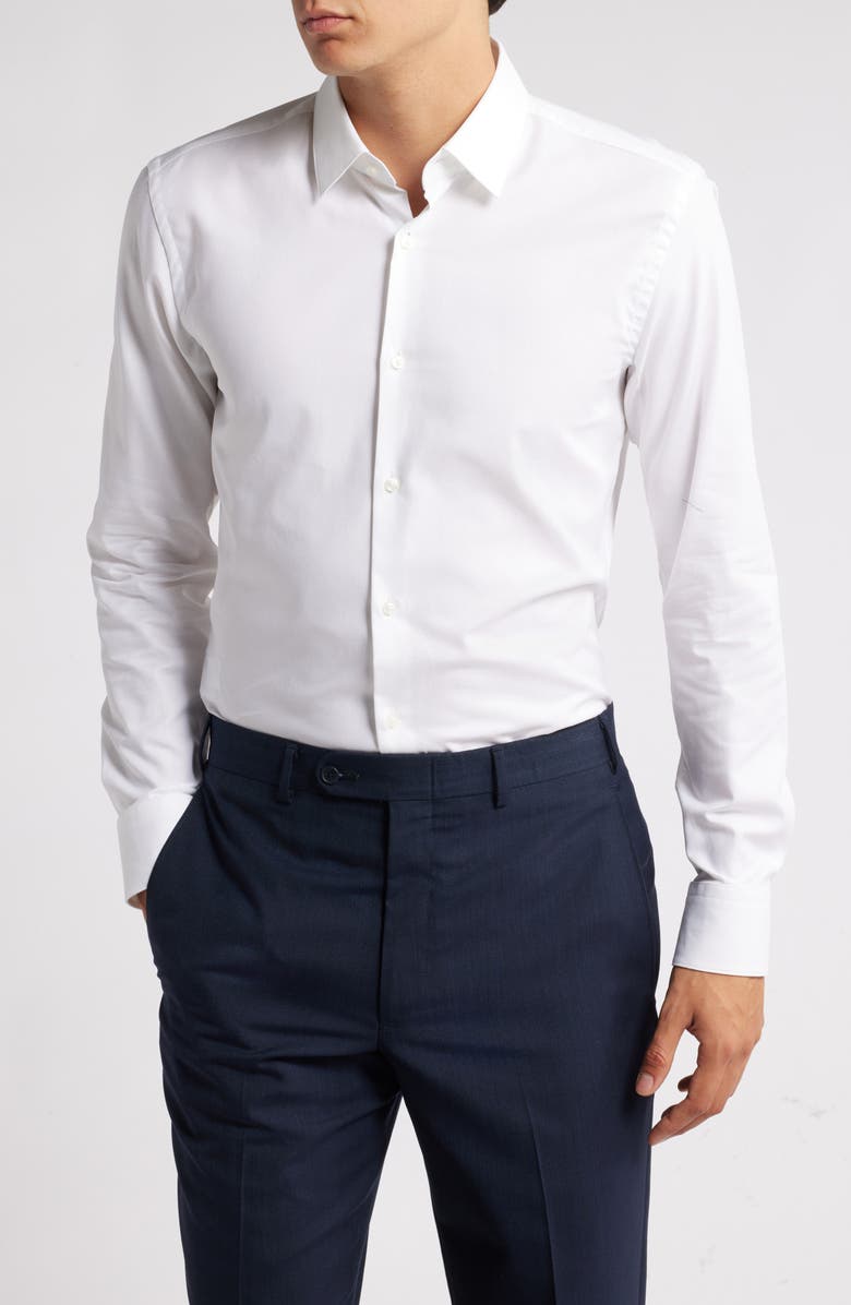 BOSS Hank Kent Stretch Cotton Dress Shirt | Nordstrom