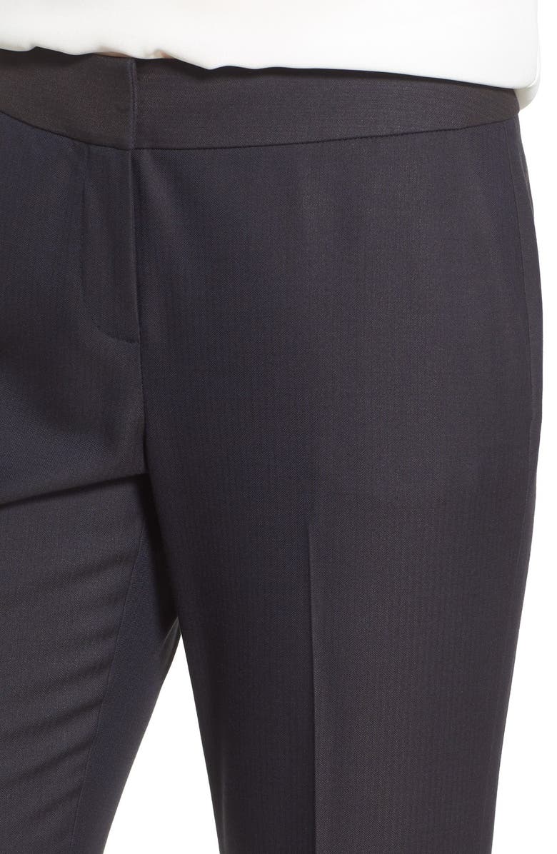 Halogen® Herringbone Stretch Straight Leg Suit Pants | Nordstrom