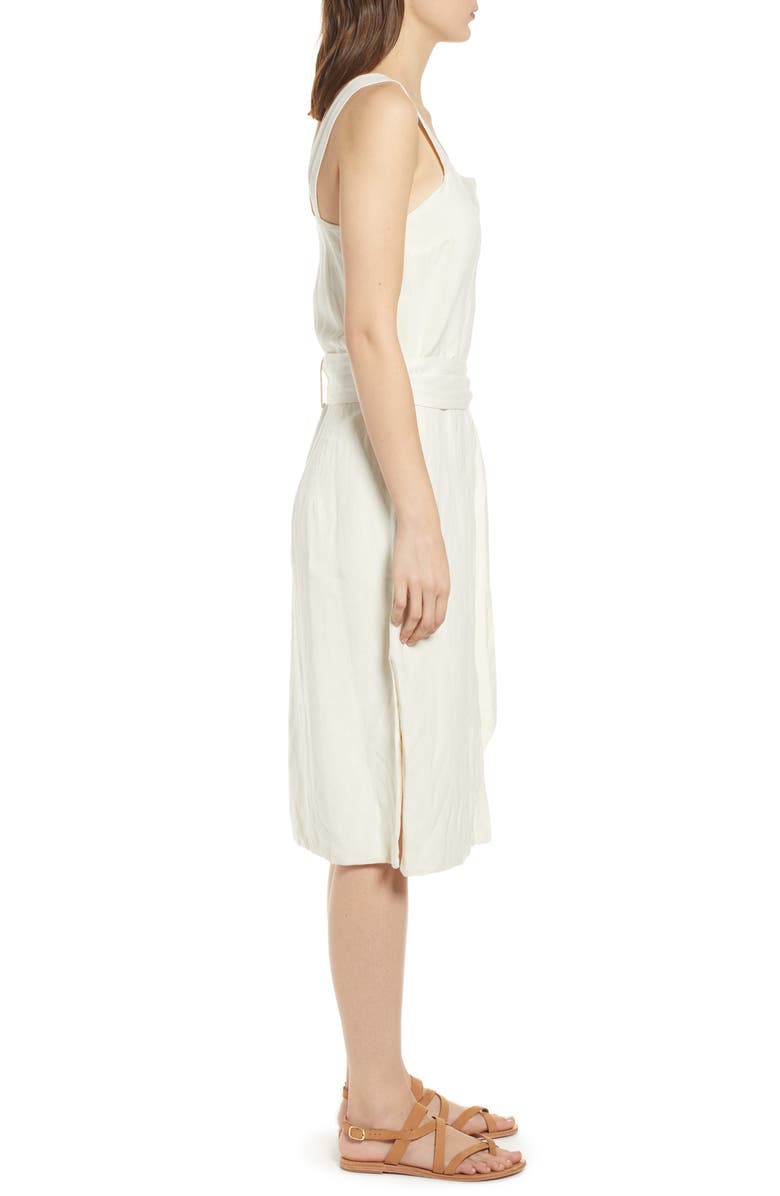 Rails Clement Tie Waist Linen Blend Sundress | Nordstrom