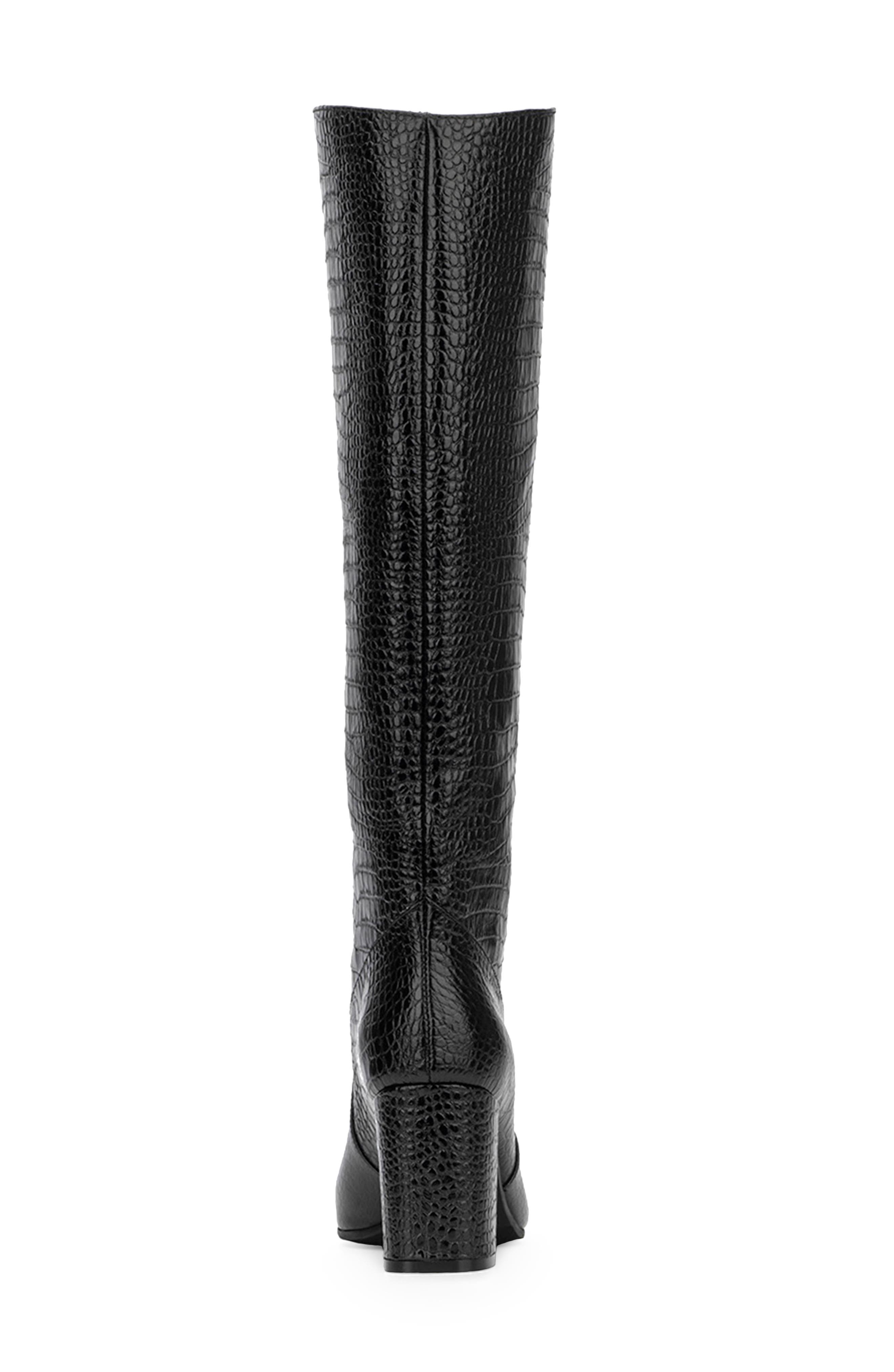 Aquatalia Reptile Embossed Knee High Boot (Women) | Nordstrom