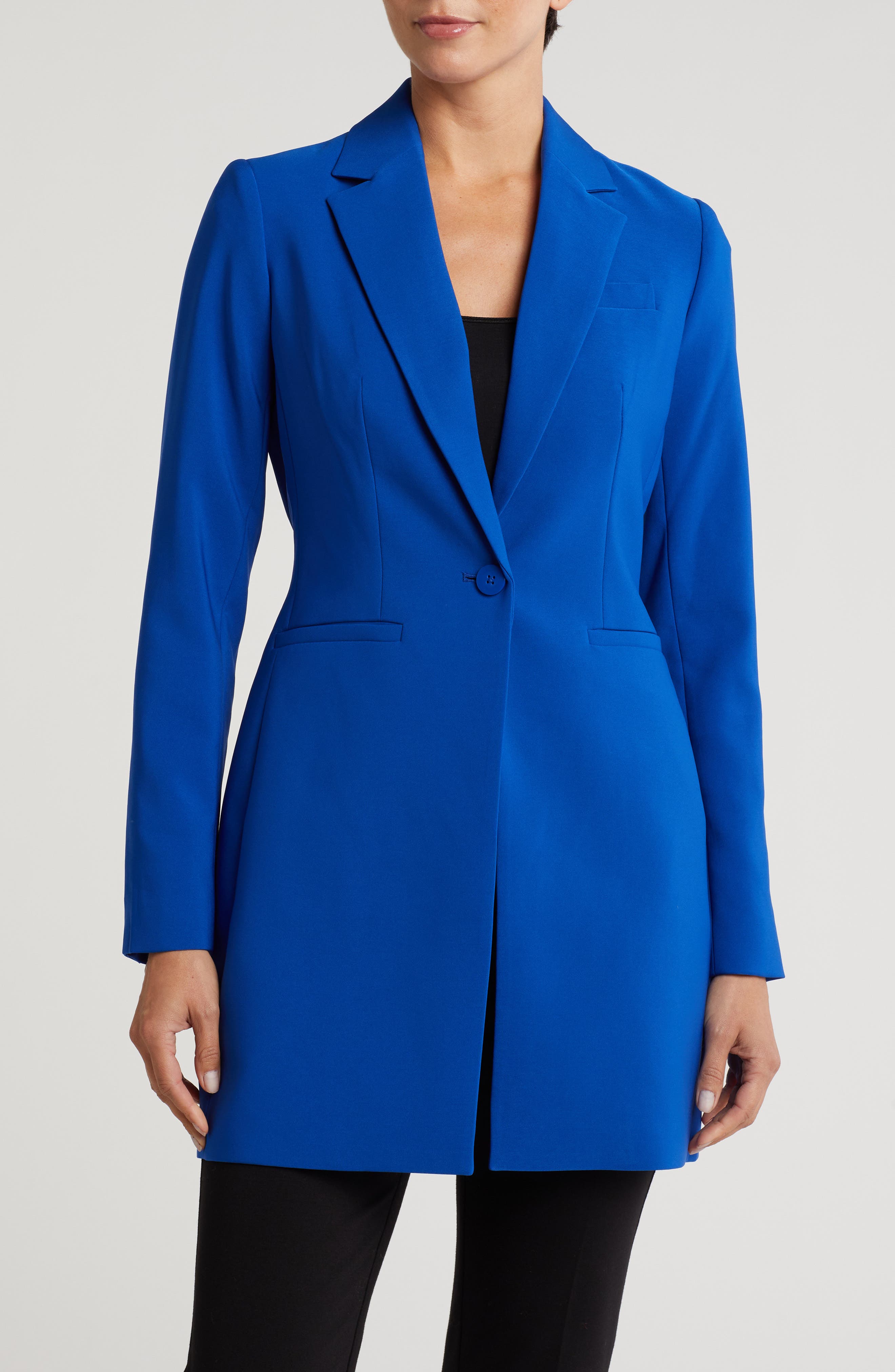 DKNY Single Button Longline Blazer | Nordstromrack