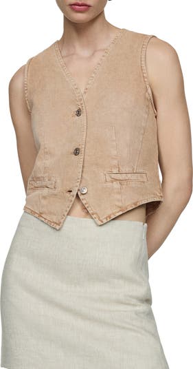 MANGO Denim Vest | Nordstrom