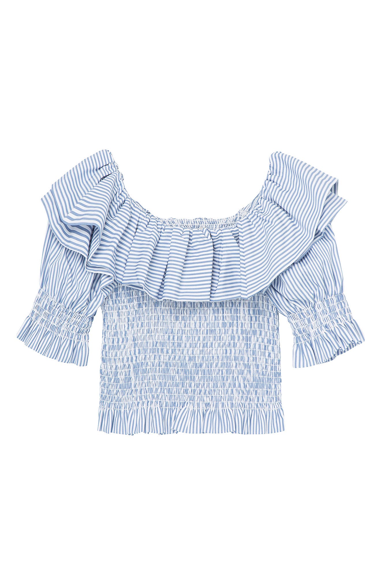 Habitual Kids Kids' Smocked Ruffle Detail Top | Nordstromrack
