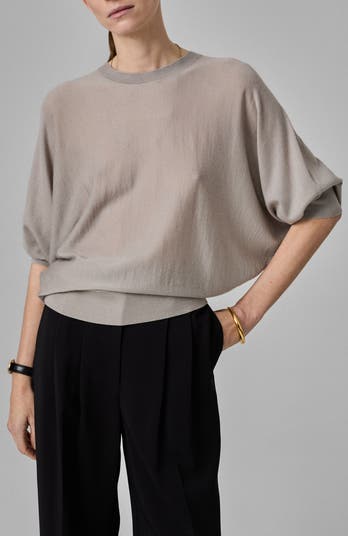 CO Draped Knit Top in Fine Cashmere | Nordstrom