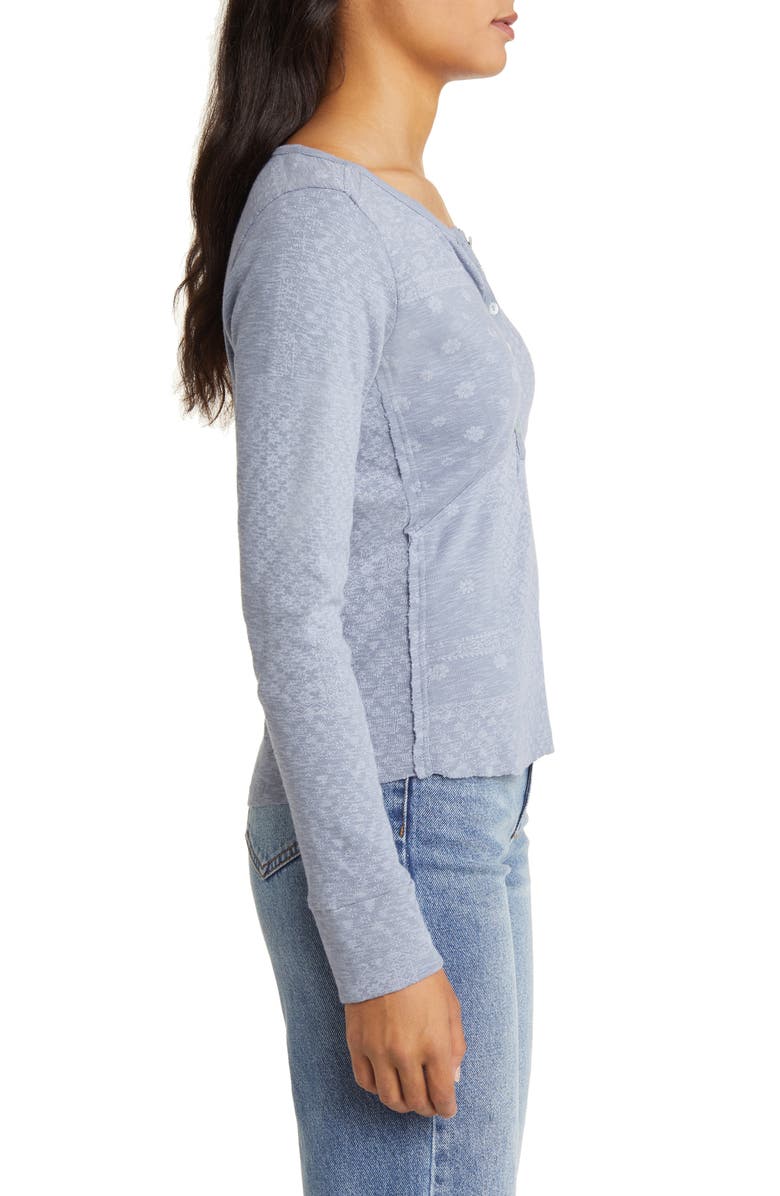 Lucky Brand Mix Print Long Sleeve Henley | Nordstromrack