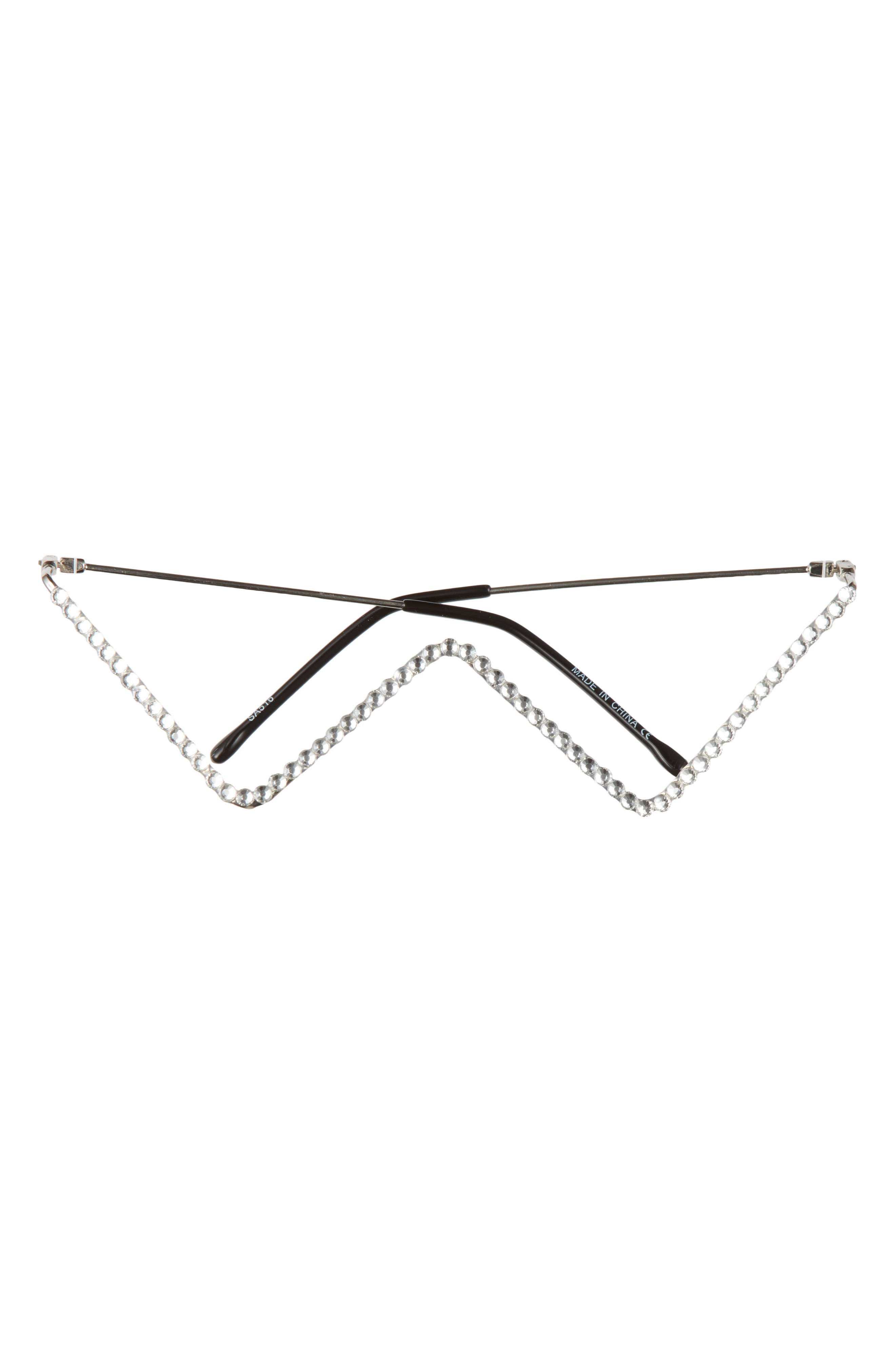 Rad + Refined Crystal Embellished No Lens Frames | Nordstrom