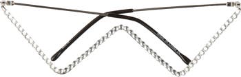 Rad + Refined Crystal Embellished No Lens Frames | Nordstrom