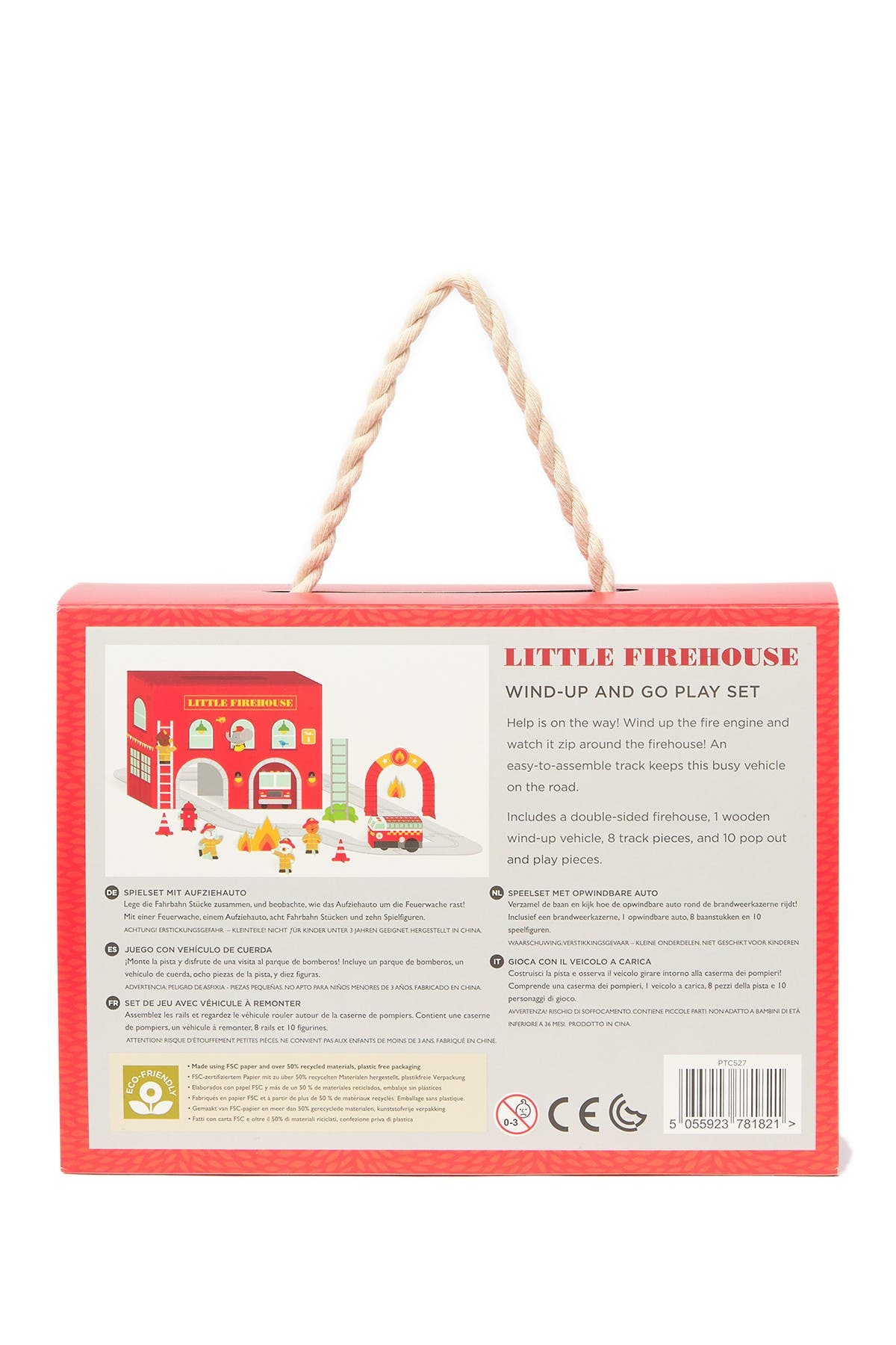 Wild & Wolf Petit Collage Wind Up & Go Fire Station Play Set ...