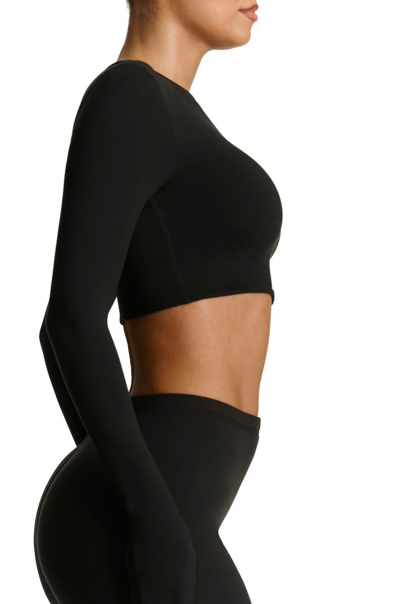 N BY NAKED WARDROBE Bare Long Sleeve Crop Top | Nordstromrack