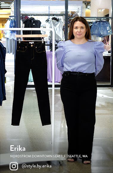 SEE THRU SOUL Ellie High Waist Ankle Skinny Jeans | Nordstromrack