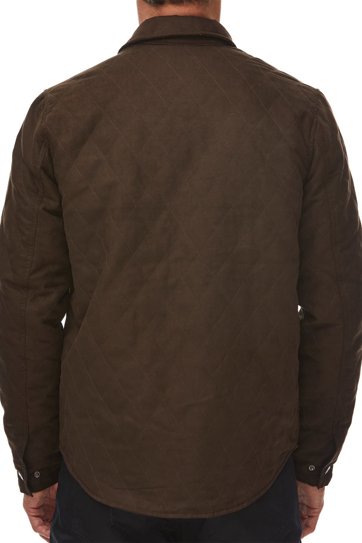 Rainforest Faux Suede Quilted Shirt Jacket | Nordstromrack