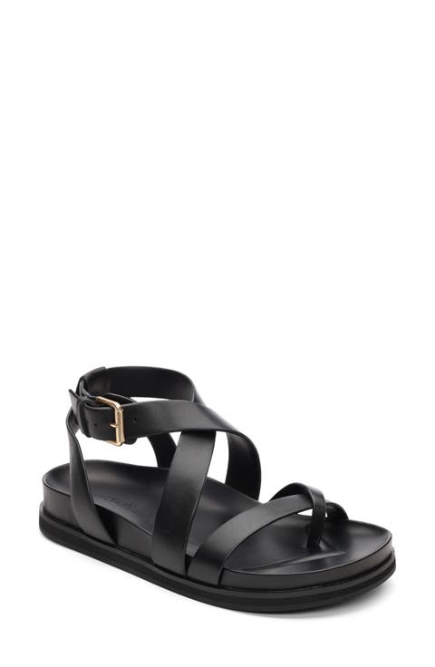 Women's Black Flat Sandals | Nordstrom