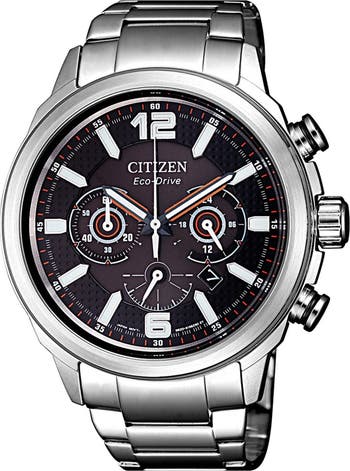 Citizen Men's Silver Stainless Steel Japanese Quartz Dress Watch, 42mm ...